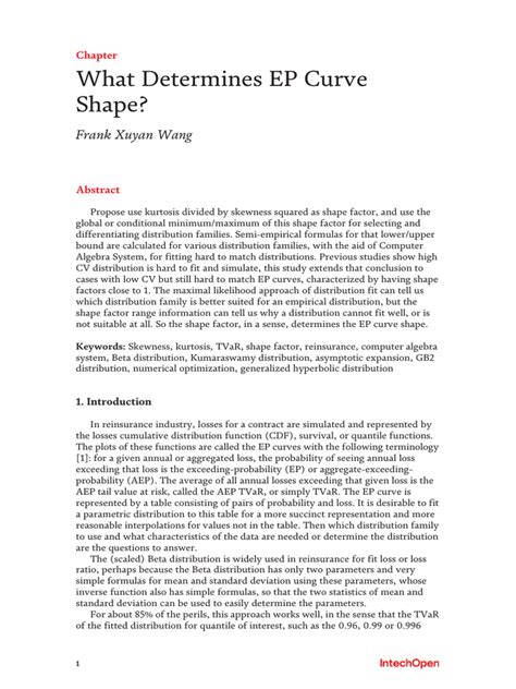 What Determines Ep Curve Shape Pdf Mathematical Optimization
