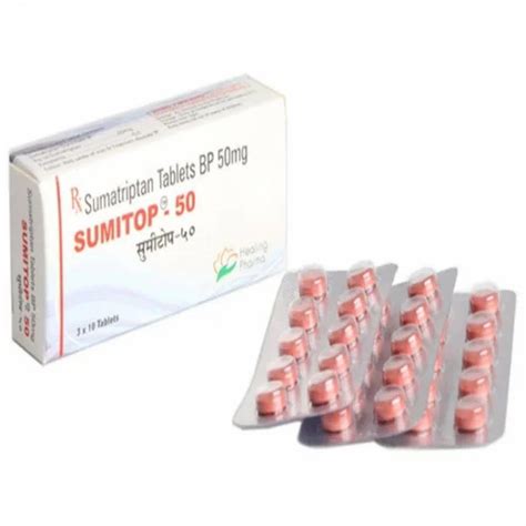 Sumatriptan Tablets 50mg At ₹ 400stripe Sumatriptan Tablet In Nagpur