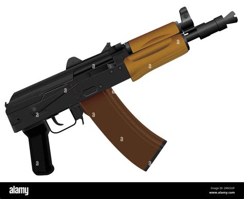 The Weapon The Automatic Device Kalashnikov Assault A Vector Stock