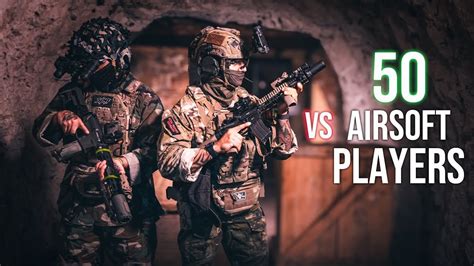 Ex Royal Marine Commando And Soldier Vs 50 Airsoft Players Youtube
