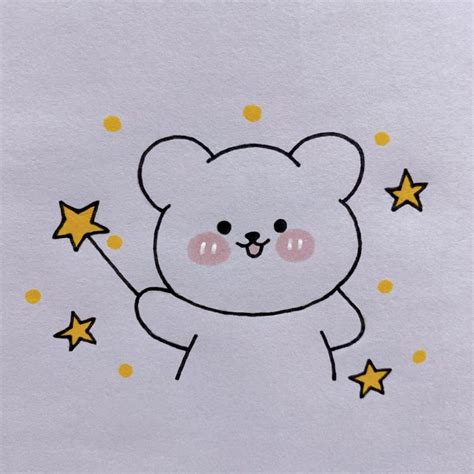 漫画小熊图片简笔画 漫画小熊图片简笔画可爱 苗苗知道