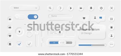 Vektor Stok Icons Style Neomorphism Modern Ui Design Tanpa Royalti 1770555344