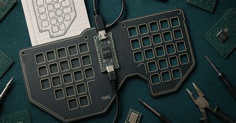 キーボード製作日記 Ep14 分割キーボード（左）の部品配置と外形を決定する｜yawatajunk