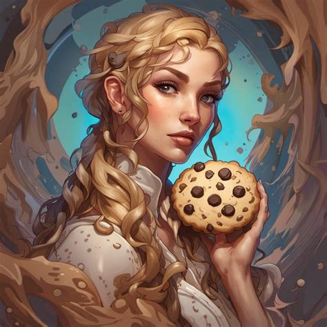 A Cookie Girl Holding A Cookie Ai Generated Artwork Nightcafe Creator