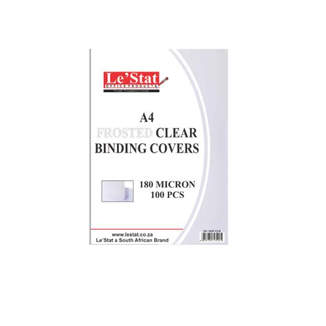 Lstat Frosted 180mc 100 Clear Park Avenue Stationers