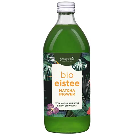 Matcha Ingwer Eistee Bio 330ml