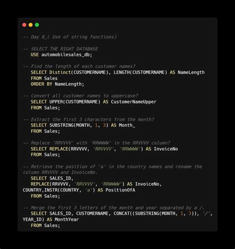 Learn About String Functions In Sql Akande Afeez Posted On The Topic Linkedin