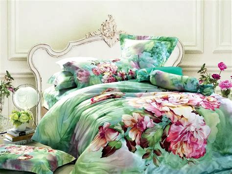 Buy Green Floral Bedding Set Sets Queen King Size