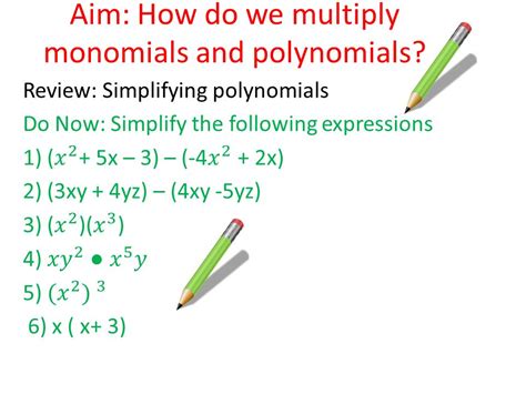 Multiplying Monomials