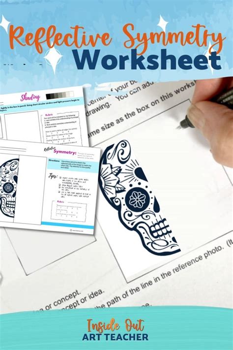 Reflective Symmetry Drawing Worksheet And Shading Worksheet Middle
