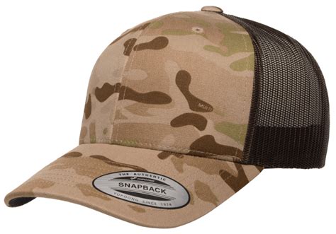 Yupoong 6606mc Multicam Camo Retro Trucker Hat Mesh Back Yp Classics