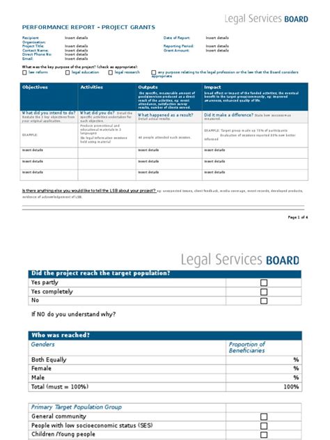 Project Grants Acquittal Form Pdf Grant Money Target Audience
