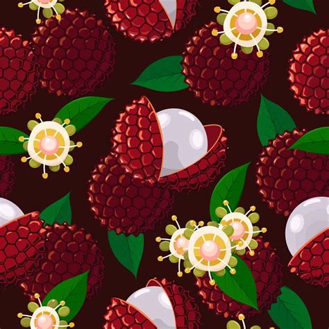 Lychee Seamless Pattern By Vectortatu Thehungryjpeg