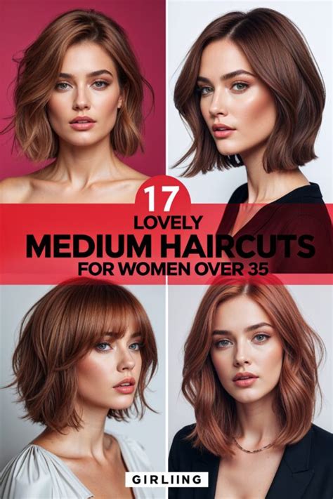 16 Lovely Medium Haircuts For Women Over 35 Girlingbeauty