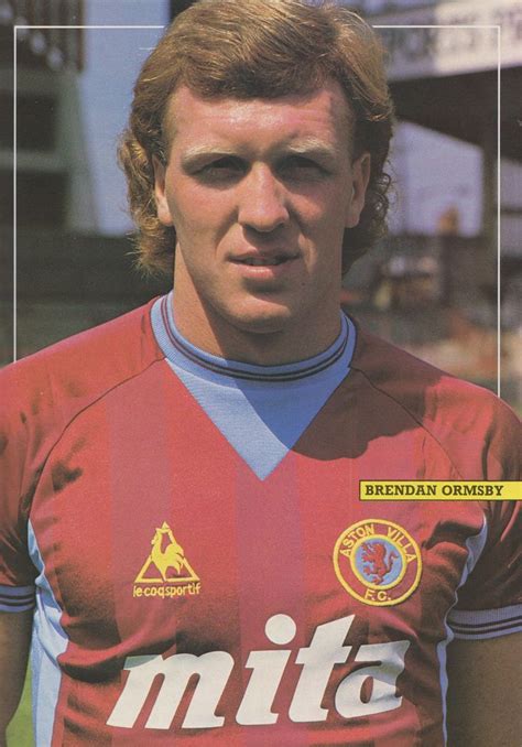 Brendan Ormsby Aston Villa 198485 Aston Villa Retro Football