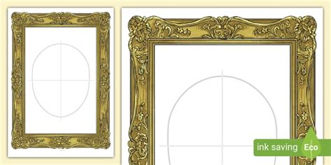Self Portrait Art Activity Framed Portrait Portrait Frame