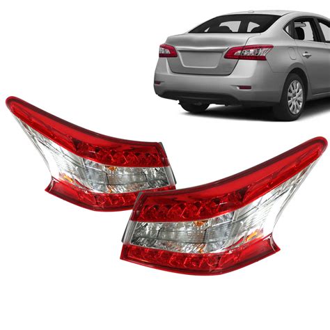 Pair Led Tail Light Outer For 2013 2014 2015 Nissan Sentra Lh Rh Left