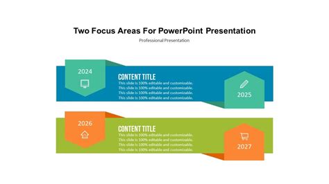 Two Focus Areas For Powerpoint Presentation Pptuniverse