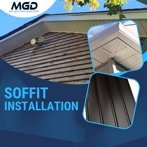 Soffit Installation Vinyl Plywood And Pvc Soffit My Gutter Doctor