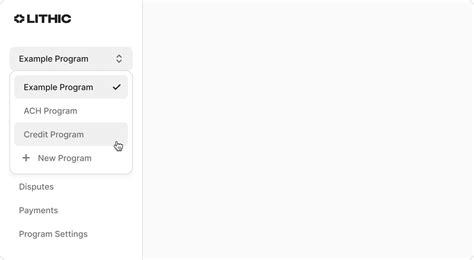 Lithic Dashboard Overview