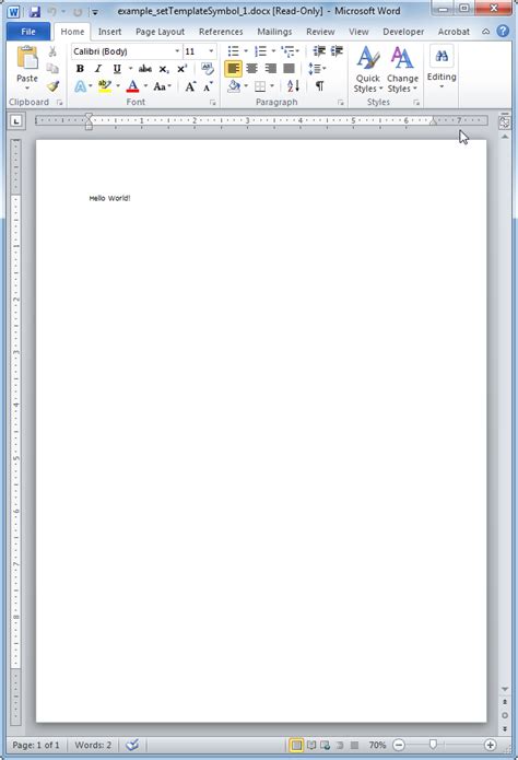 Settemplatesymbol Sets The Character Used To Identify Placeholder