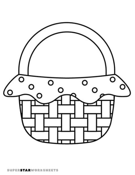 Basket Template Free Printables Superstar Worksheets