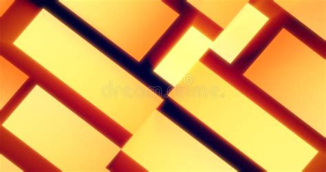 Yellow Patterns Futuristic Energy Glowing From Rectangles And Squares