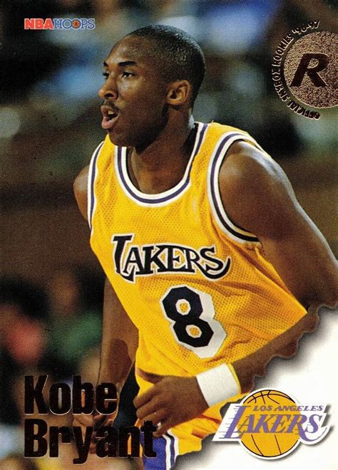 1996 97 Nba Hoops Basketball 281 Kobe Bryant Rookie Card