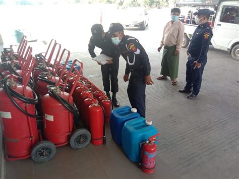 အမရပူရမြို့နယ်ရှိ စက်သုံးဆီအရောင်းဆိုင်များအားမီးဘေးလုံခြုံရေး ဆောင်ရွက