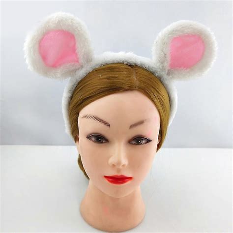Bear Ears Headband Cartoon Mouse Ears Headwear Plush Halloween Animal