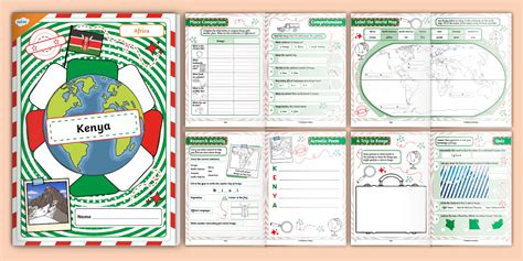Ks1 Kenya Activity Booklet Twinkl Geography Twinkl