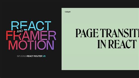 React Page Transitions With Framer Motion React Router V6 2023 Youtube