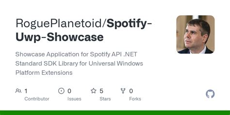 Github Rogueplanetoidspotify Uwp Showcase Showcase Application For