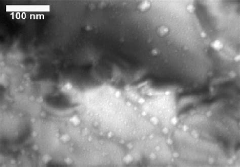 Tem Micrograph Of Bubbles Lying Along Dislocations And A Restructured