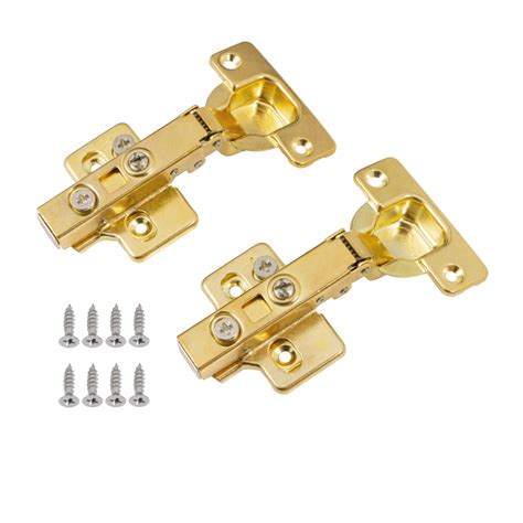 Satin Brass 3d Adjustable Cabinet Hinge 105 Degree Soft Close Eclipse