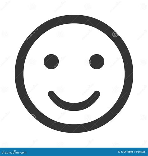 Smiley Sign Icon Happy Face Symbol Stock Vector Illustration Of