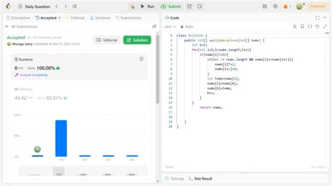 leetcode coding dsa 75dayschallenge murugasamy p
