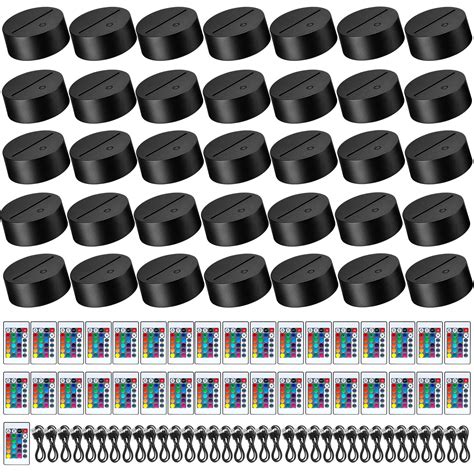 Riakrum 35 Pack 3d Led Light Base 16 Colors Night Led