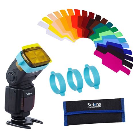 Selens Universal Flash Gels Lighting Filter 20 Pcs