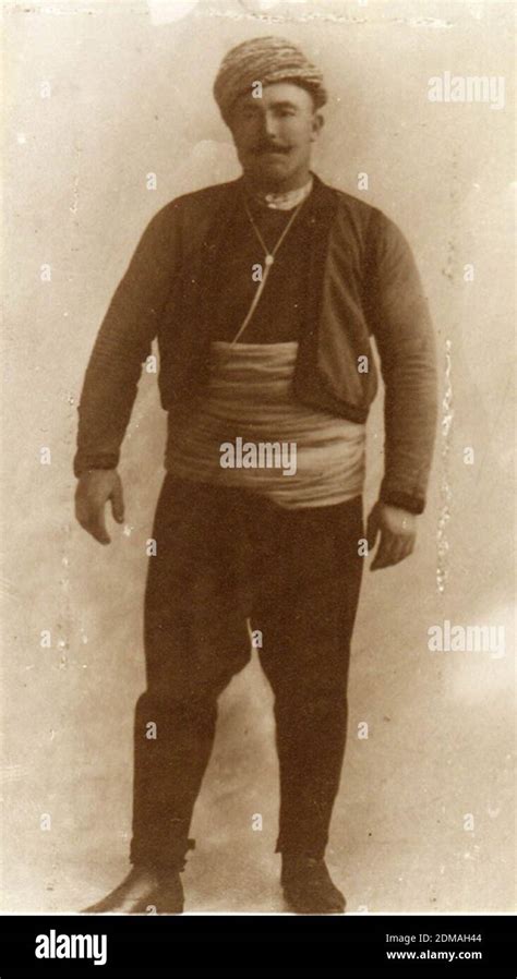Depicted Person Yusuf İsmail Turkish Professional Wrestler Stock