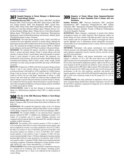 Pdf Diagnosis Of Peanut Allergy Using Component Resolved Diagnosis In