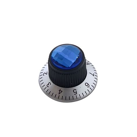 Jewels Blue Custom Guitar Knobs Aluminum Dial 6mm Reverb