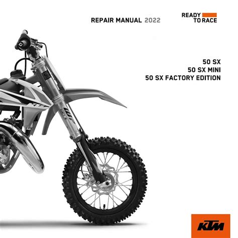 Ktm 2022 50sx Mini Factory Edition Service Workshop Manual Etsy