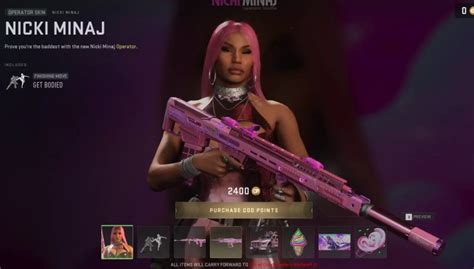 Call Of Duty X Nicki Minaj Nuevo Operador Y Cosméticos En Warzonemwii