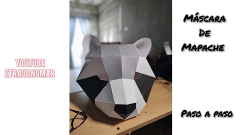 Máscara De Mapache Paso A Paso Grátis Plantillas Youtube