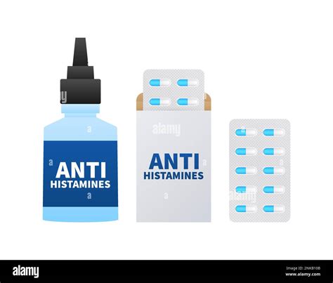 Anti Histamine Tablets Stock Vector Images Alamy