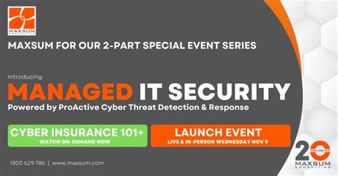Maxsum Launches Managed It Security Service Maxsum Consulting