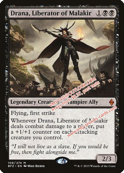 Drana Liberator Of Malakir Xlhq Magic The Gathering Proxy Mtg Proxies