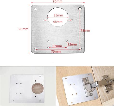 Hinge Repair Plate 2pack Cabinet Hinge Repair Brackets Stainless Steel Kitchen Cabinet