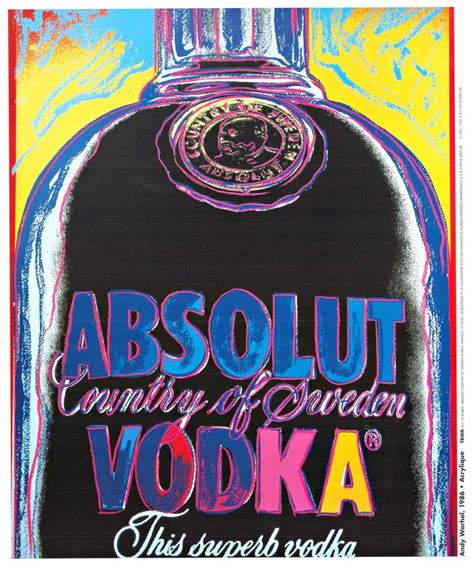 Absolut Vodka Absolument Exhibition Poster Andy Warhol The Vintage